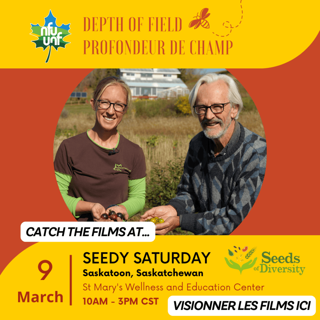 Seedy Saturday: Depth of Field Film Screening (Saskatoon, SK)